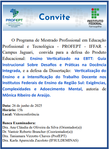 Defesa Pública de Dissertação de Mestrado - Mônica Ribeiro de Araújo ...